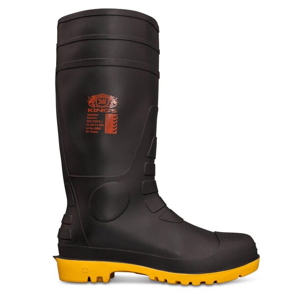 King's Heavy Duty PVC Waterproof Safety Gumboots 10-100