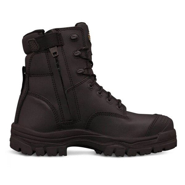 Oliver Mid-Cut Zip-Sided Safety Boot Bump Cap - Black