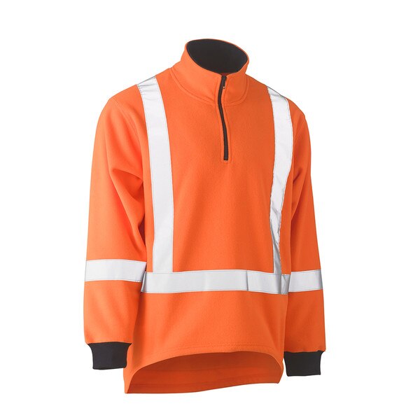 Bisley TTMC-W17 Hi Vis 'X' Back Fleece Pullover With Benchmark ...