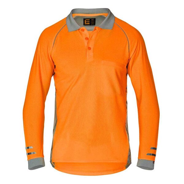 ELEVEN Workwear AEROCOOL Hi-Vis L/S Polo