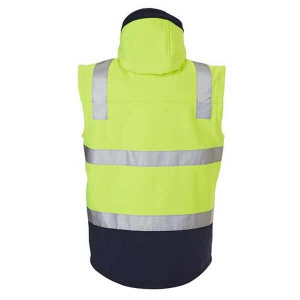 ELEVEN Workwear Hi-Vis Water Resistant 'Hoop' Taped Detachable Hood and ...