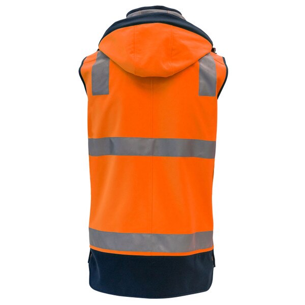 ELEVEN Workwear Hi-Vis 'B' Taped Soft Shell Vest