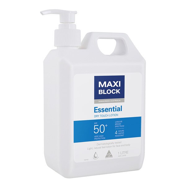 Maxiblock Sunscreen 1 Litre Pump Bottle SPF50+