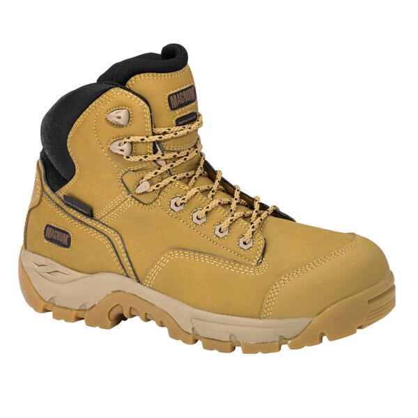 MAGNUM Precision Max Zip Sided Waterproof Safety Boots MPN100 - WHEAT