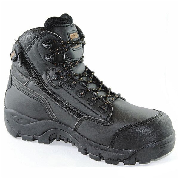 MAGNUM Womens Precision Max Black Zip Sided Waterproof Safety Boots ...