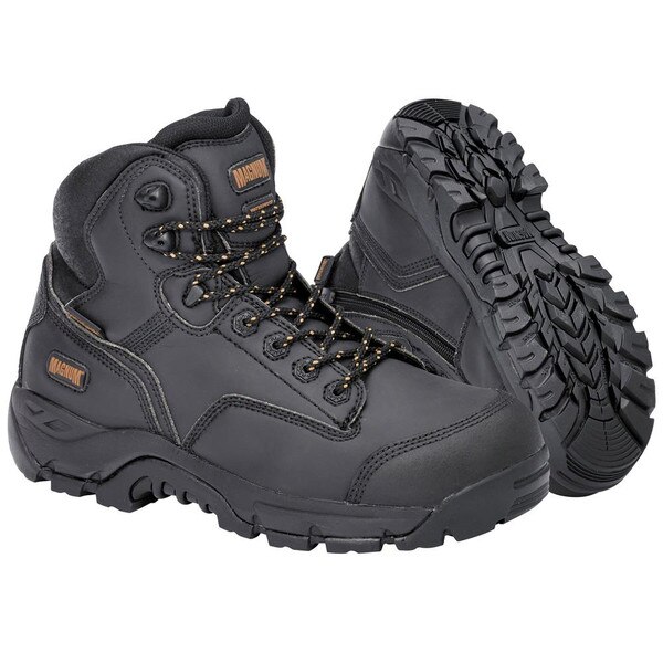 MAGNUM Womens Precision Max Black Zip Sided Waterproof Safety Boots ...
