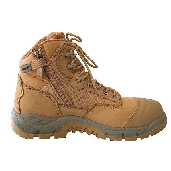 Magnum Sitemaster Lite Lace-up Zip-sided Ankle Safety Boot CT SZ - Wheat