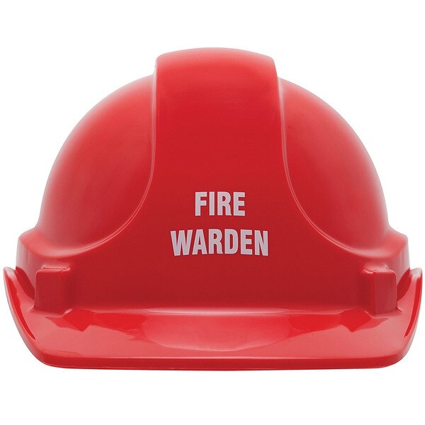 UniSafe Red Fire Warden Specialty Safety Helmet