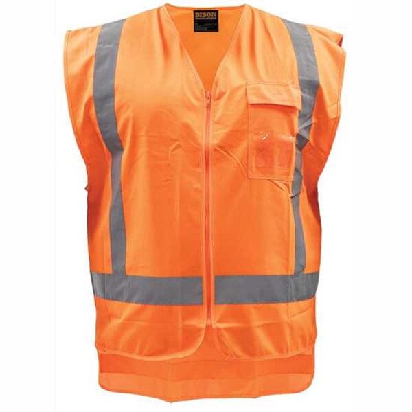 Hi Vis TTMC-W Orange Vest with Visitor Screen