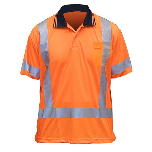 isley X Taped Hi Vis TTMC-W17 Poly Mesh S/S Polo Shirt 130gsm With ...
